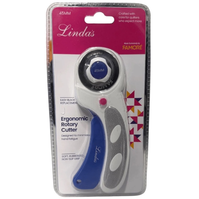 Linda's Ergonomic - 45mm Rotary Cutter - Famore - The Quilt Shop