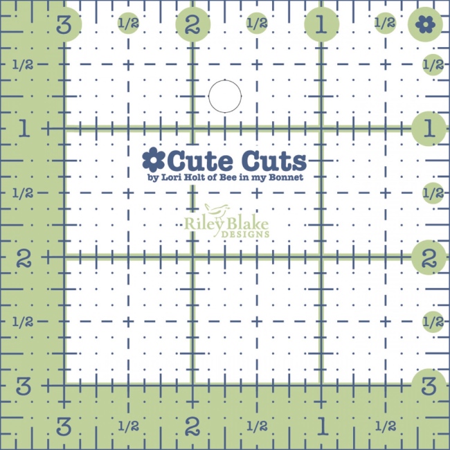 Lori Holt Cute Cuts Ruler Square 3.5" | The Quilt Shop