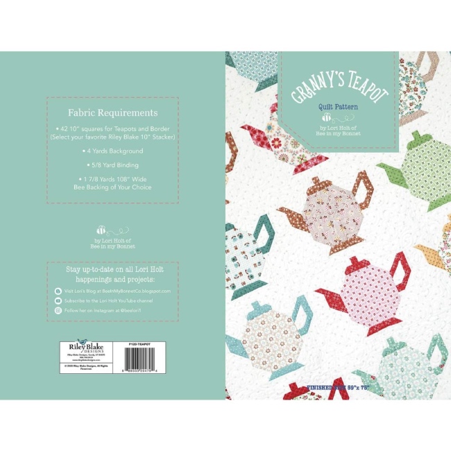 Granny's Teapot Quilt Pattern - Lori Holt - The Quilt Shop