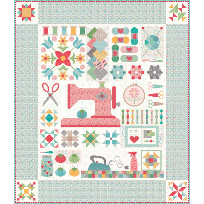 Lori Holt - My Happy Place - Stitch Sew Simple Shapes Template Set ...
