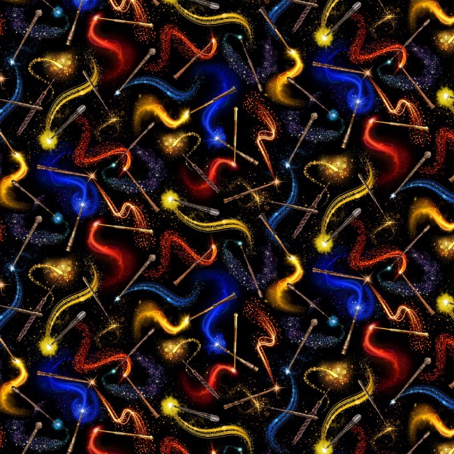 Mystic Library Magic Wands Fabric | The Quilt Shop