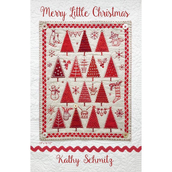 Merry Little Christmas - Wall Hanging Pattern - Kathy Schmitz | The ...