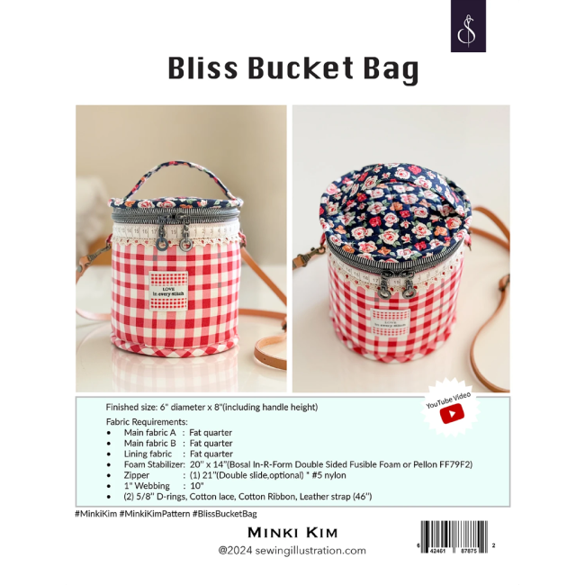 Bliss Bucket Bag Pattern - Minki Kim | The Quilt Shop