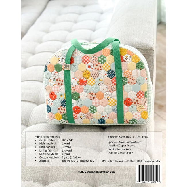 Odessa Weekender Bag Pattern - Minki Kim - The Quilt Shop