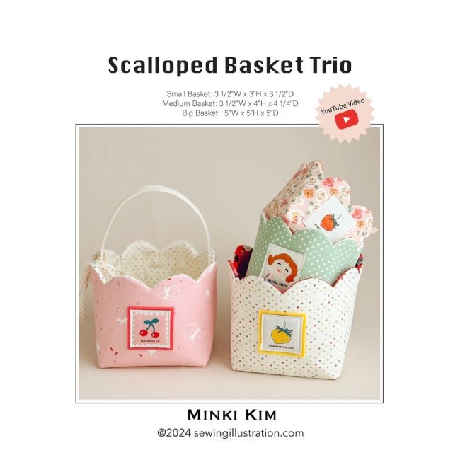 Scalloped Basket Trio Pattern - Minki Kim | The Quilt Shop