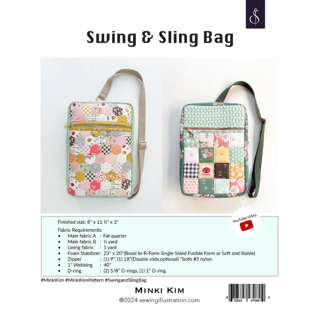 Swing & Sling Bag Pattern - Minki Kim | The Quilt Shop