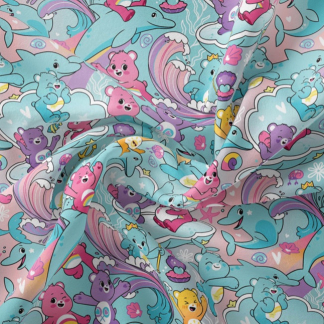 Care Bears Fabric - Ocean Bears Care | The Quilt Shop