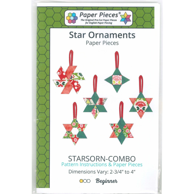 Star Ornaments - Pattern & EPP Pack | The Quilt Shop
