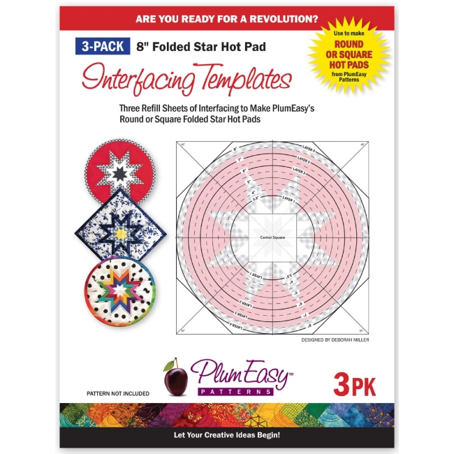 Folded Star Hot Pad Pattern & Interfacing - Square - The Quilt Shop