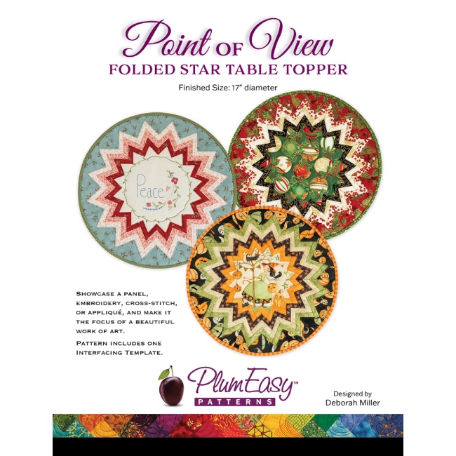 Point of View Folded Star Table Topper Pattern & Interfacing - The ...