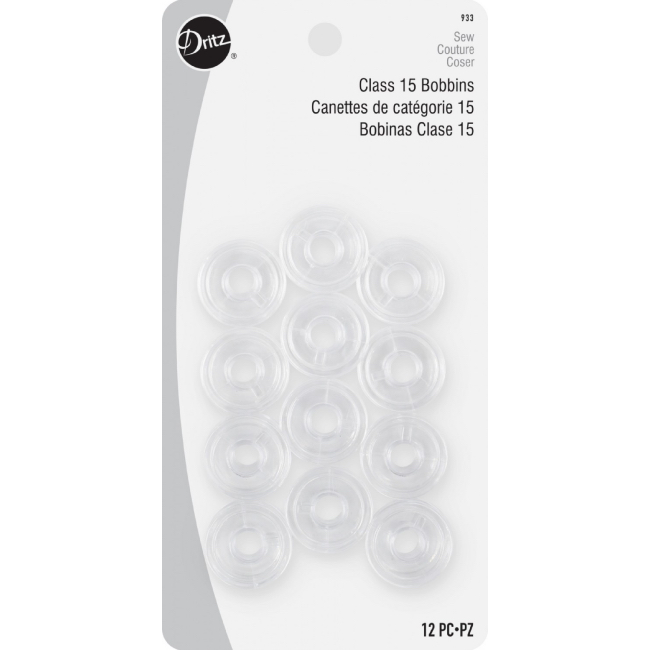 Dritz Class 15 Bobbins - The Quilt Shop