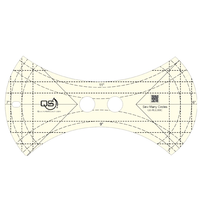 Quilters Select - Machine Quilting Ruler - Sew Many Circles | The Quilt ...
