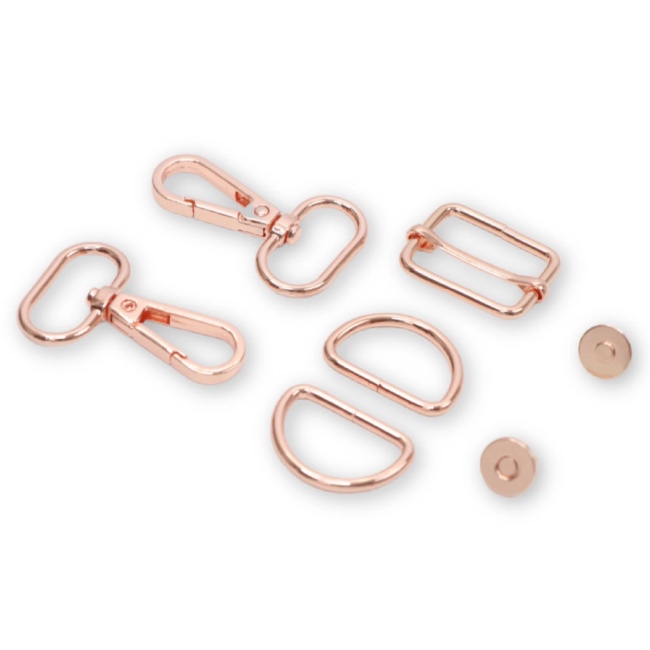 Sallie Tomato - Basic Hardware Set Level 4 - 1in - Rose Gold - The ...