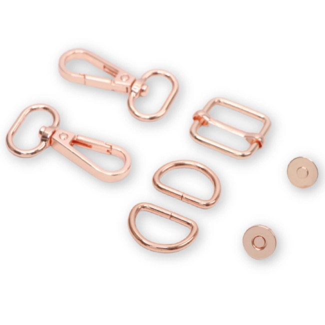 Sallie Tomato - Basic Hardware Set Level 4 - 3/4in - Rose Gold - The ...