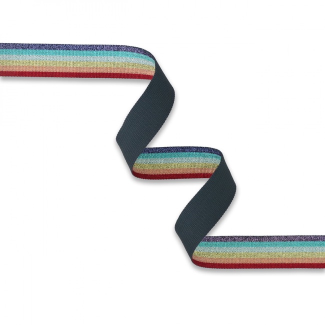 Sallie Tomato | Metallic Rainbow Webbing - The Quilt Shop