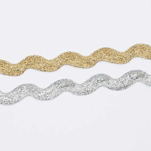 Silver Ric Rac 12mm | The Quilt Shop