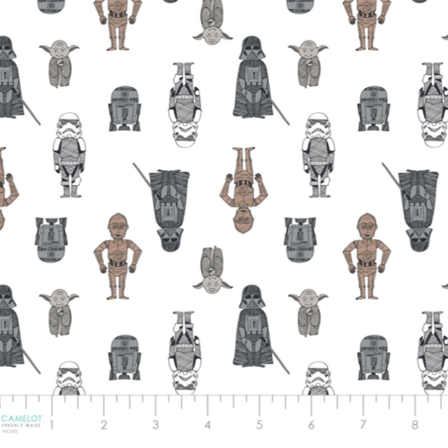 Star Wars Sketch Characters Fabric | The Quilt Shop