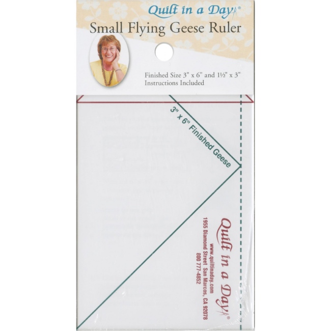 Small Flying Geese 3.5" x 6.5" Ruler | The Quilt Shop