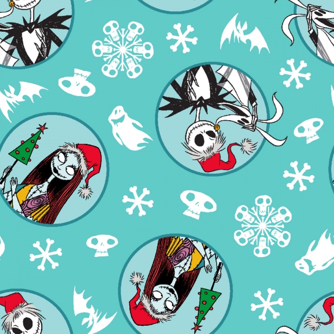 Snowflake Badge - Nightmare Before Christmas Fabric | The Quilt Shop