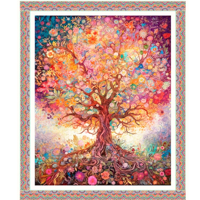 Spring Bling - Tree Of Life - Fabric Panel | The Quilt Shop