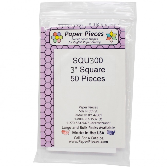 3" Square Paper Pieces - 50 pack - The Quilt Shop