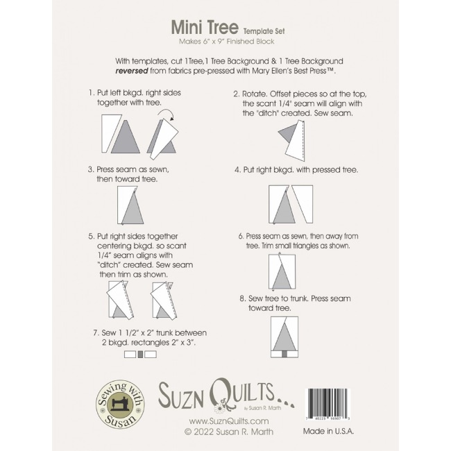 Mini Tree Template Set | The Quilt Shop