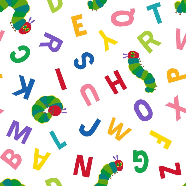 The Very Hungry Caterpillar Alphabet Fabric | The Quilt Shop