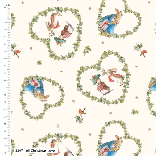 Christmas Love - The Joy Of Giving - Peter Rabbit Christmas Fabric ...
