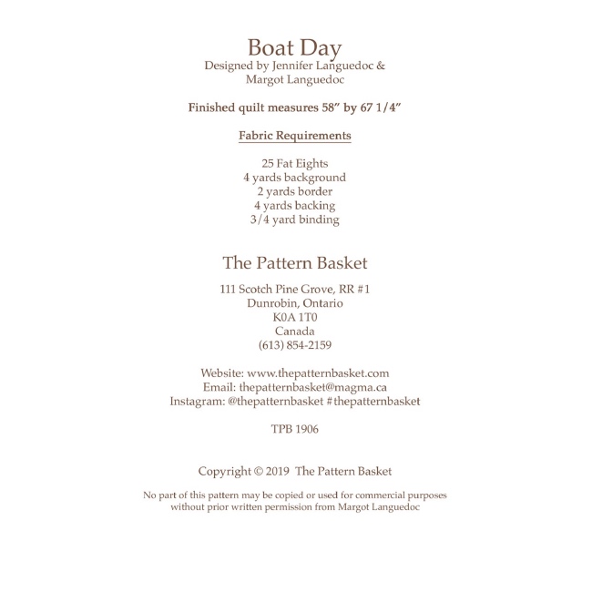 Boat Day - Quilt Pattern | The Quilt Shop