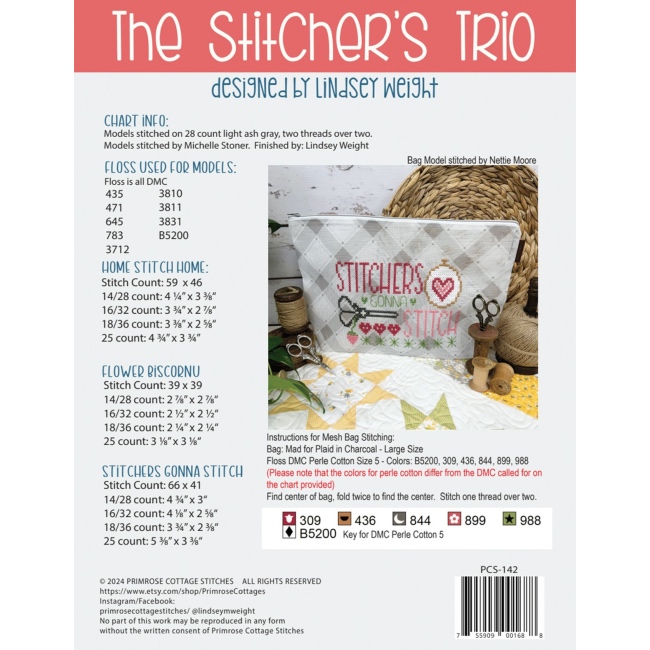 Primrose Cottage - The Stitchers Trio - Cross Stitch Pattern | The ...