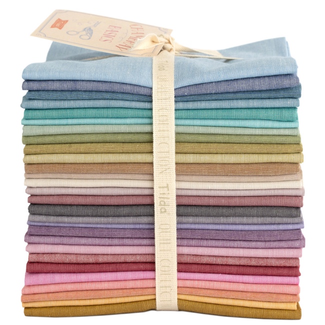 Tilda - Chambray Basics - Fat Quarter Bundle 28pcs - The Quilt Shop