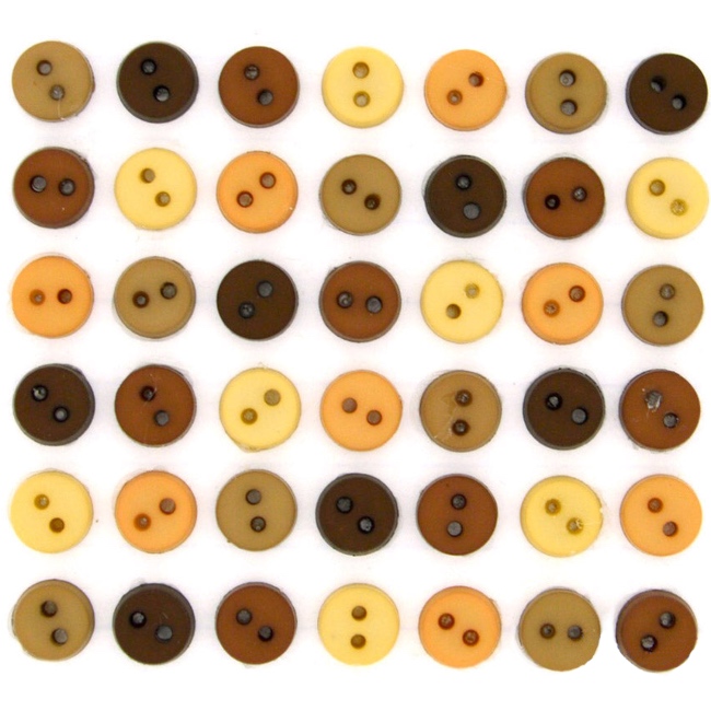 Tiny Round Natural Buttons | The Quilt Shop