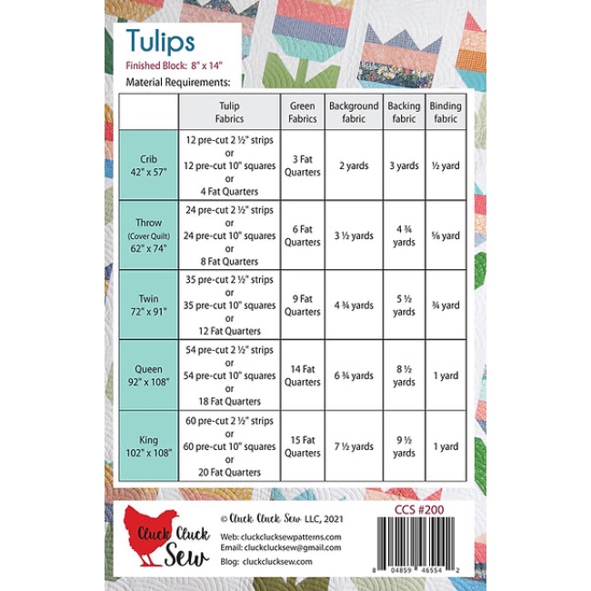 Tulips Quilt Pattern - The Quilt Shop