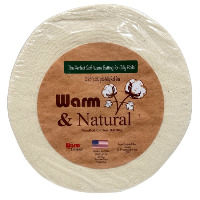 Warm & Natural - Jelly Roll Rug Batting 2.25" x 50 yds | The Quilt Shop