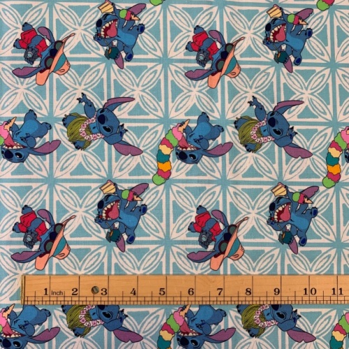 Lilo and Stitch Fabric - Stitch and Angel Sketch Fabric - The Quilt Shop
