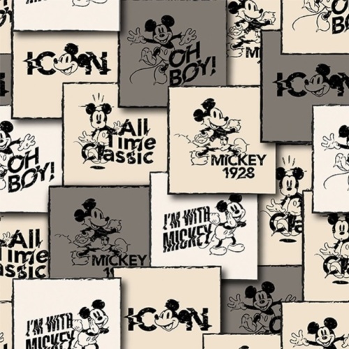 Vintage Mosaic - Disney Mickey Mouse Fabric | The Quilt Shop