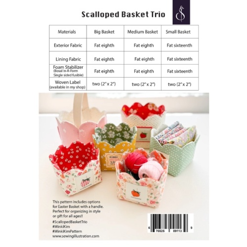 Scalloped Basket Trio Pattern - Minki Kim | The Quilt Shop