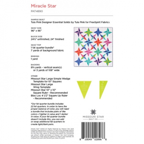 Missouri Star - Miracle Star - Quilt Pattern | The Quilt Shop