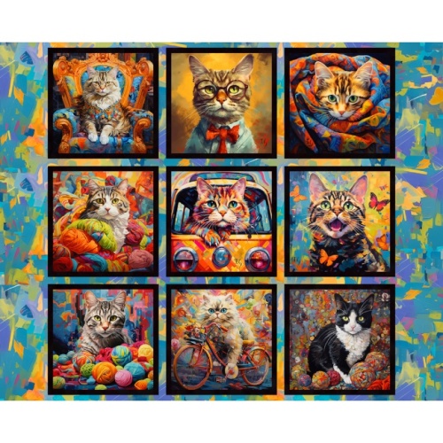 Cat Fabrics | Cats Panels - The Quilt Shop