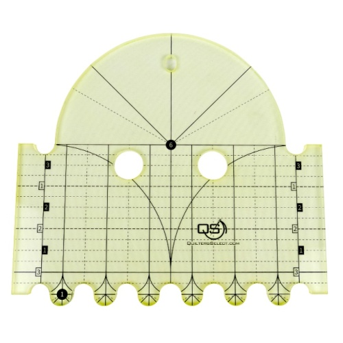 Quilters Select - Machine Quilting Ruler - 6in & 1in Clamshell | The ...